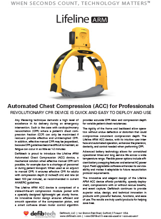 Defibrillator Spec Sheets | AED Specification Information